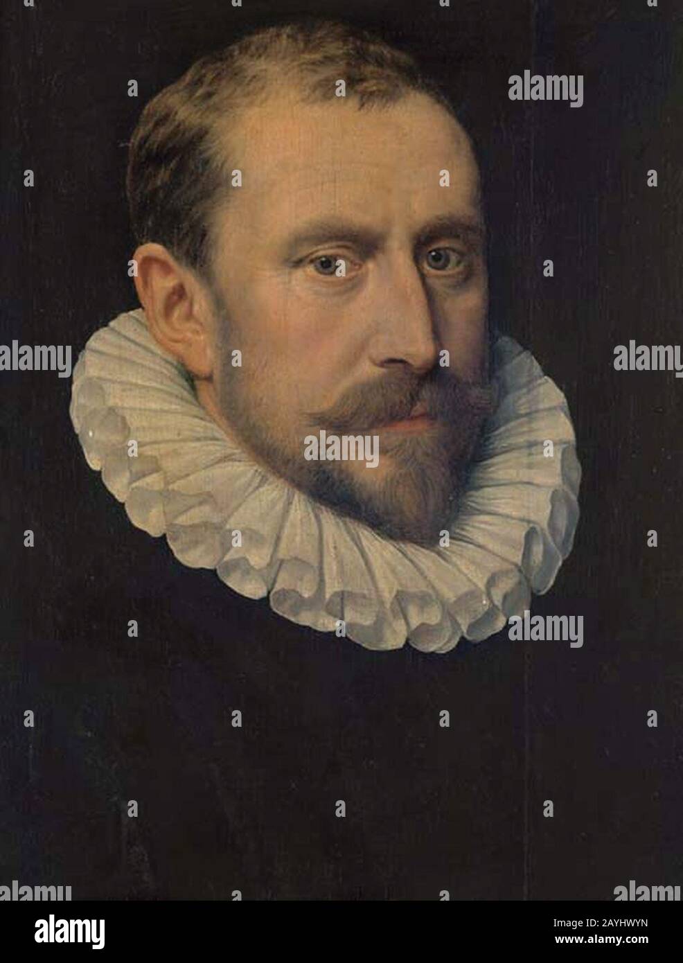 Frans Pourbus (I) - Portrait of a bearded gentleman, bust-length, with a ruff collar Stock Photo ...