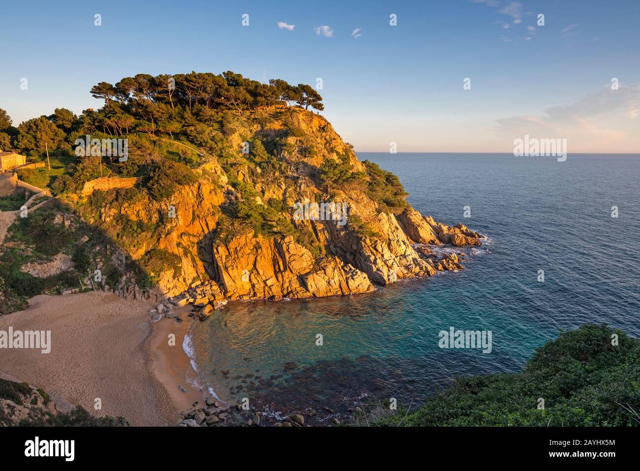 CALA ES CODOLAR BEACH TOSSA DE MAR COSTA BRAVA CATALONIA SPAIN Stock ...