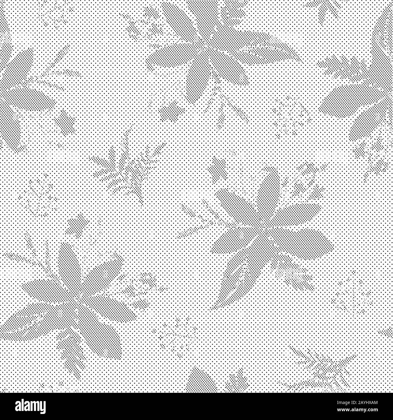 Flower pattern print seamless dotted style design Stock Photo - Alamy