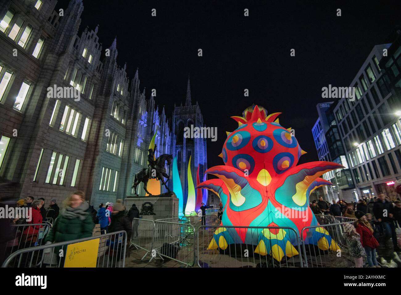 Spectra 2020 light festival, Aberdeen, Scotland, UK Stock Photo - Alamy