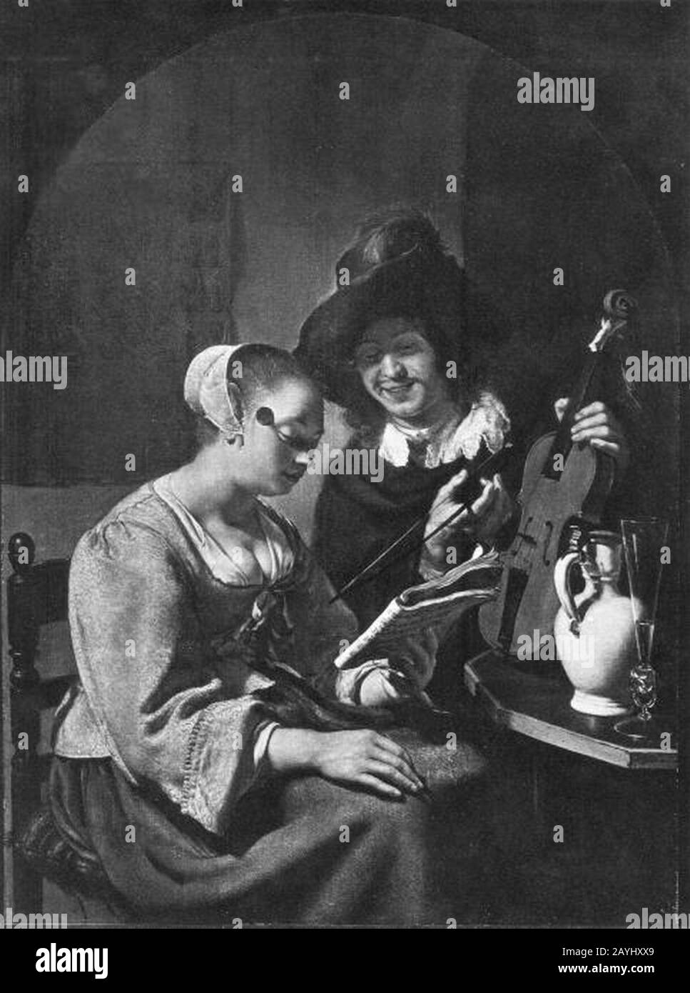 Mieris frans van Black and White Stock Photos & Images - Alamy