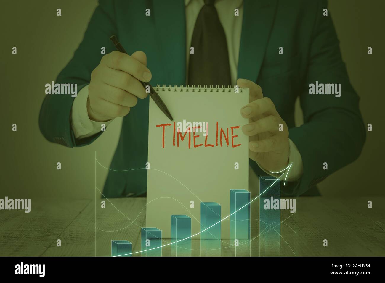 Conceptual hand writing showing Timeline. Concept meaning graphical ...