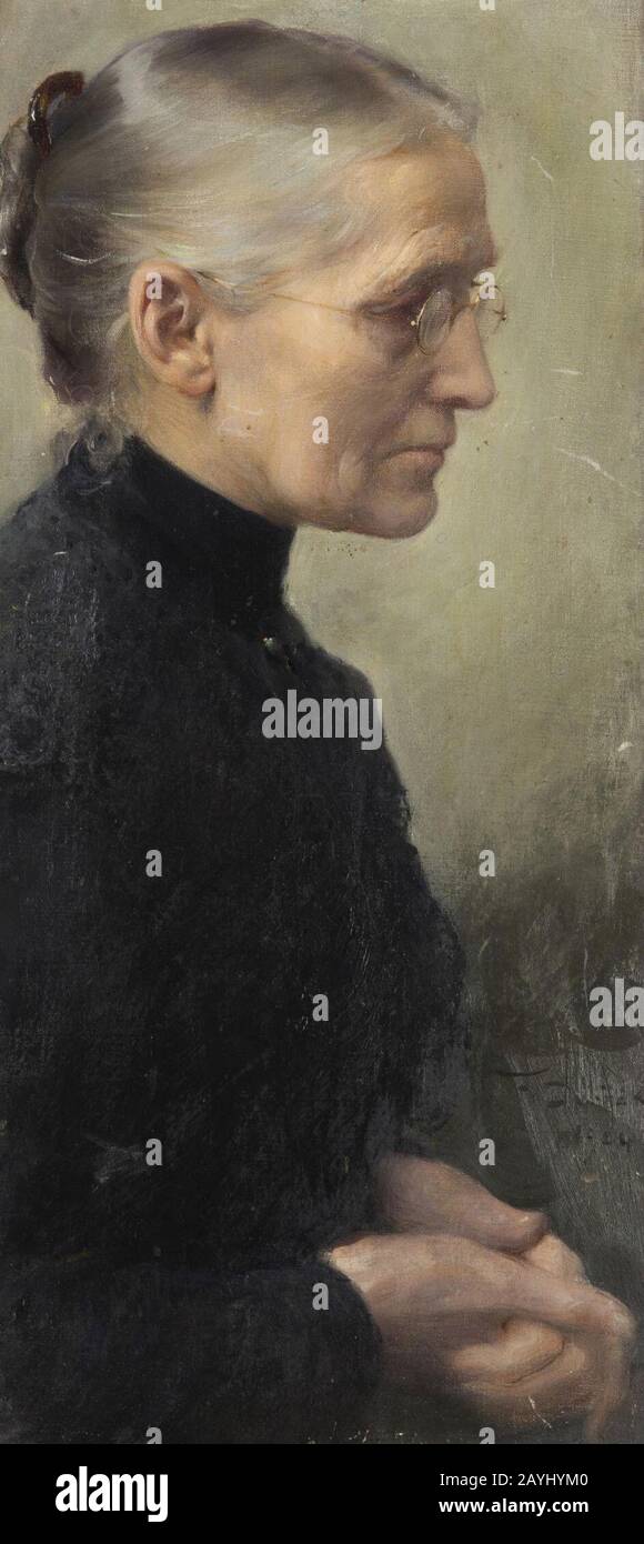 František Dvořák - Portrait of the Artist‥99s Mother Stock Photo - Alamy