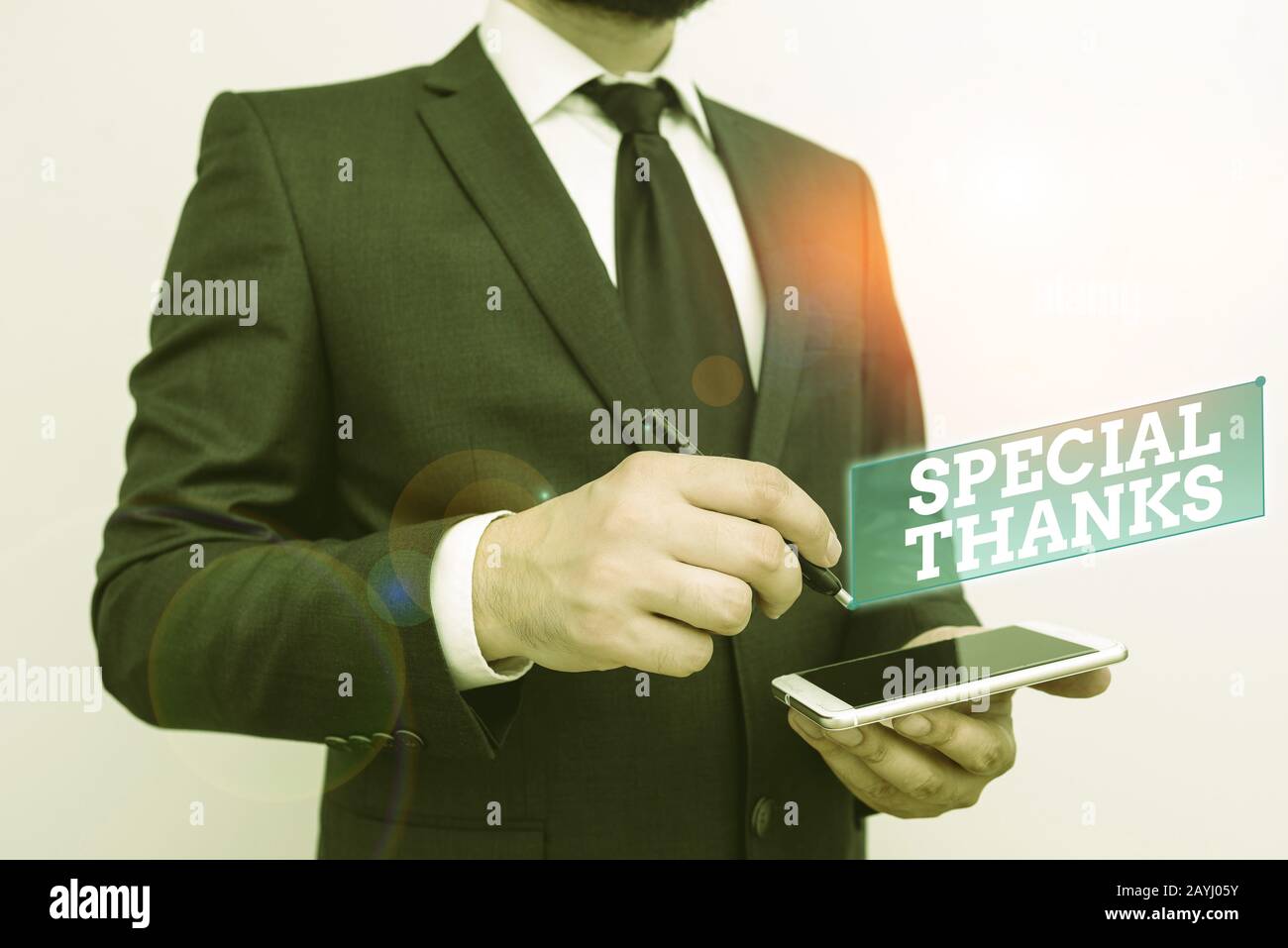 Text sign showing Special Thanks. Business photo text expression of ...