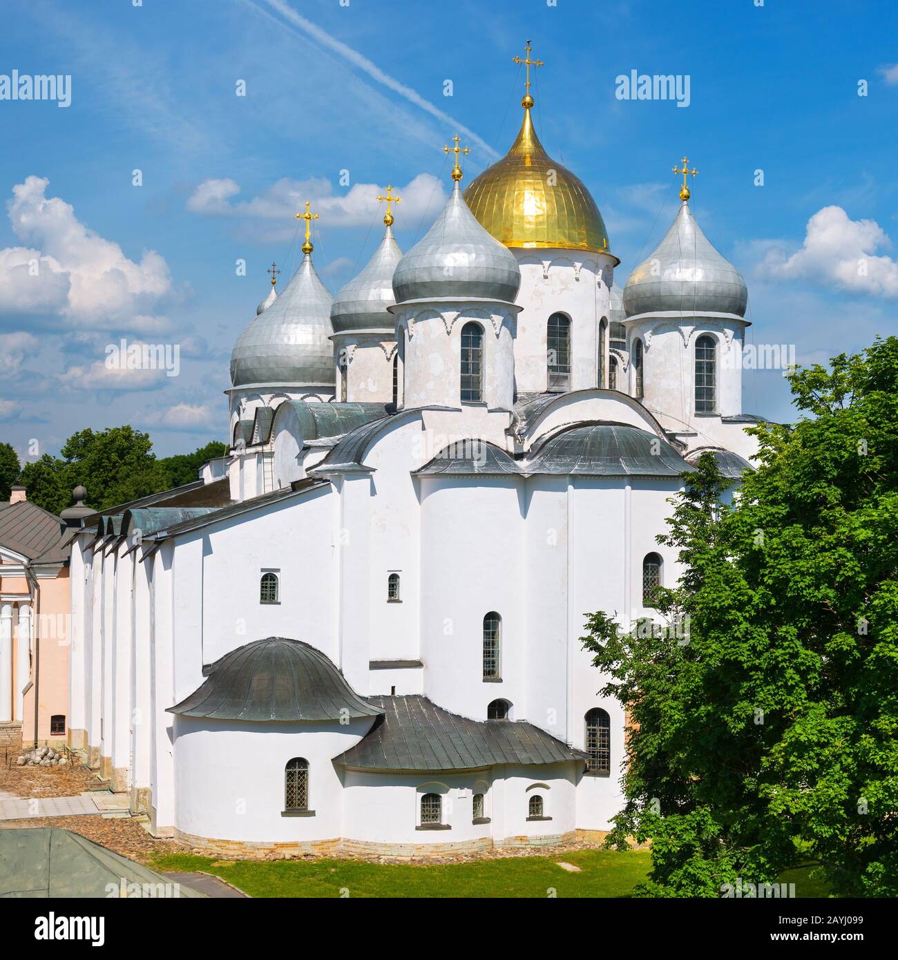 The Cathedral of St. Sophia (the Holy Wisdom of God) in Veliky Novgorod ...