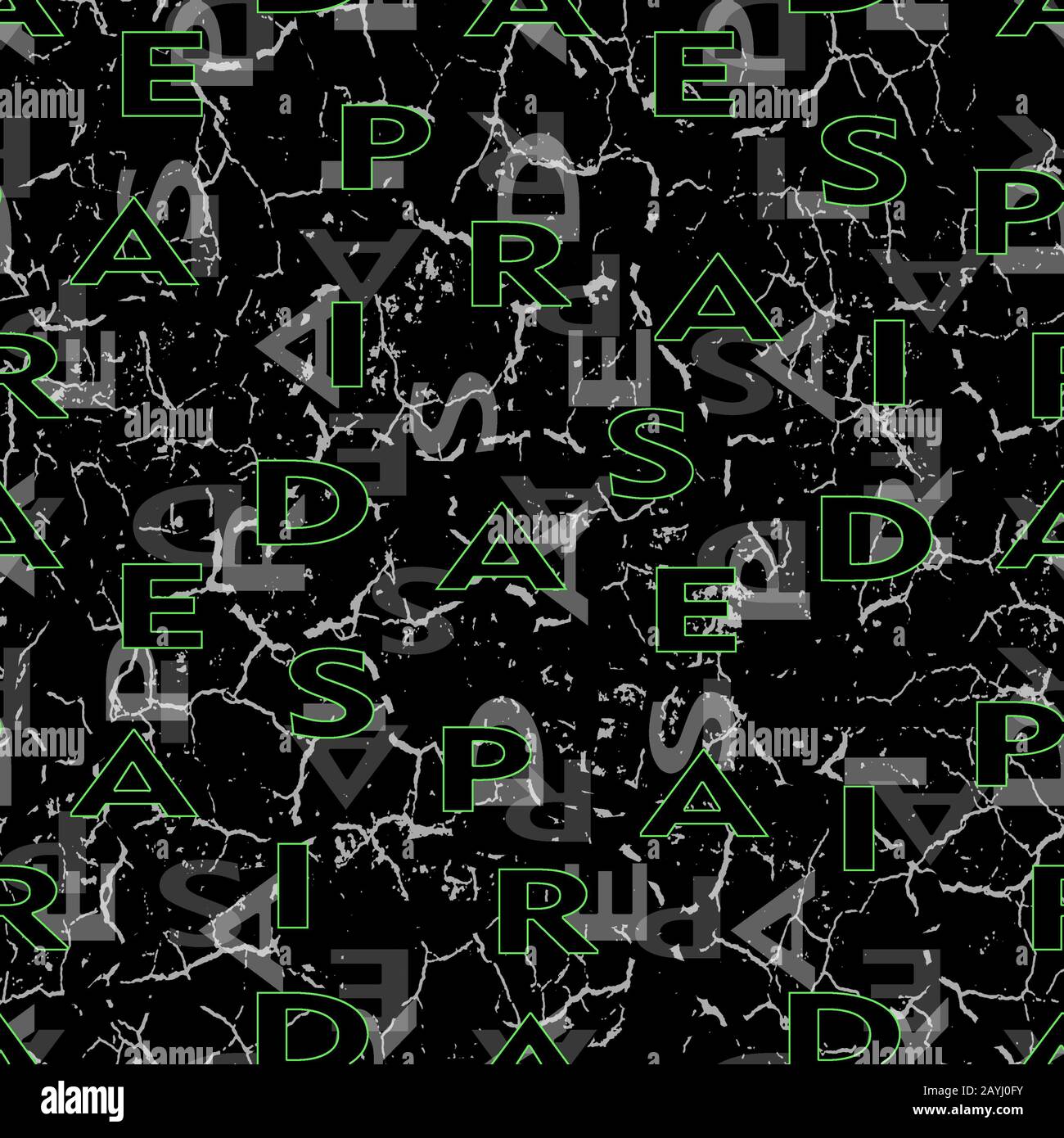 Trendy fashion words design seamless pattern Stock Photo - Alamy