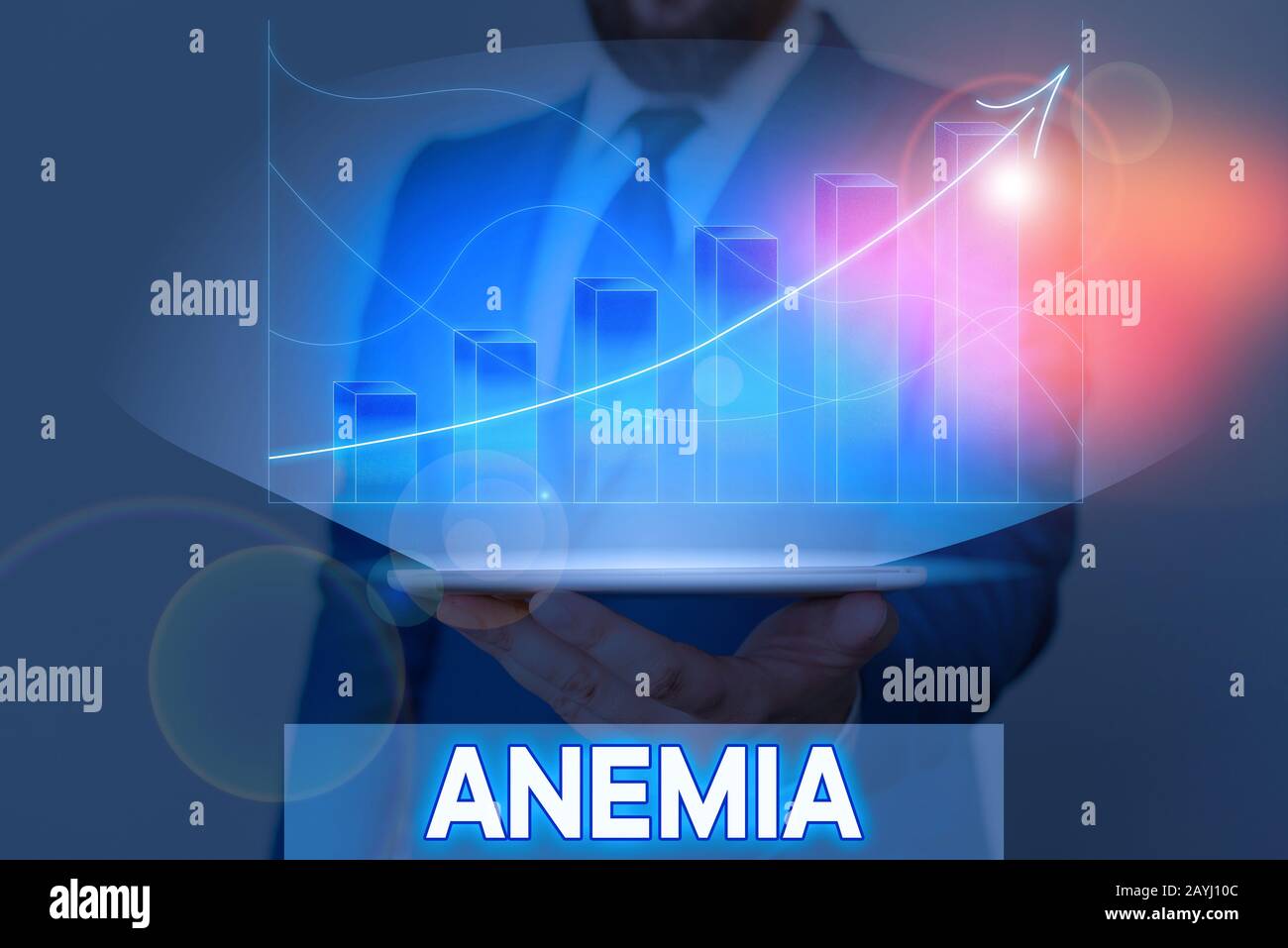 Writing note showing Anemia. Business concept for condition where there ...