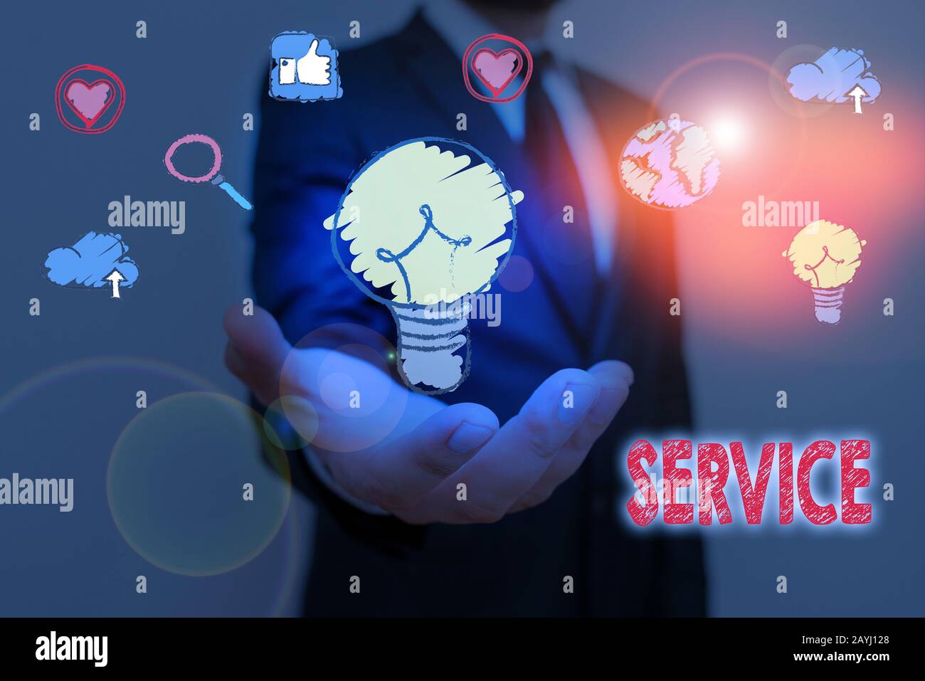 Text sign showing Service. Business photo showcasing valuable action or ...