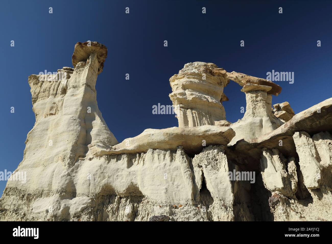 Strange Rock Formation in Bisti Badlands Valley of Dreams New Mexico ...