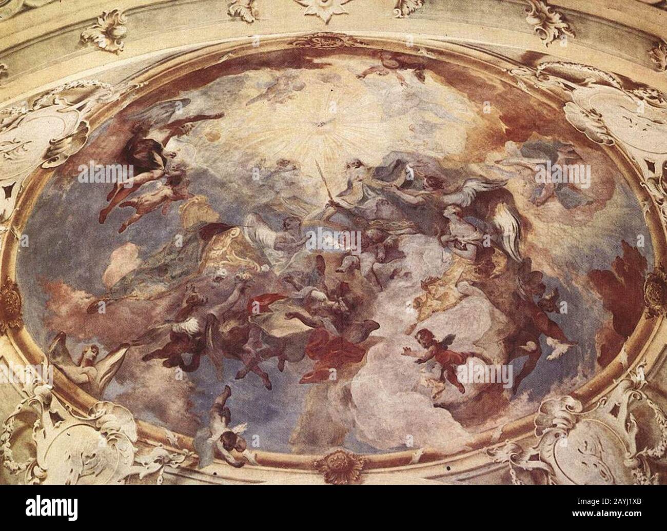 Franz Anton Maulbertsch - Christ and God the Father Stock Photo - Alamy