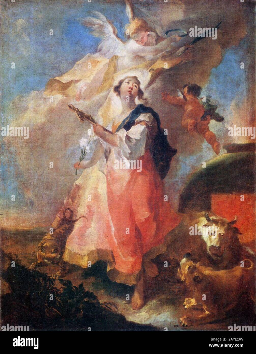 Franz Anton Maulbertsch Hl Thekla Stock Photo - Alamy