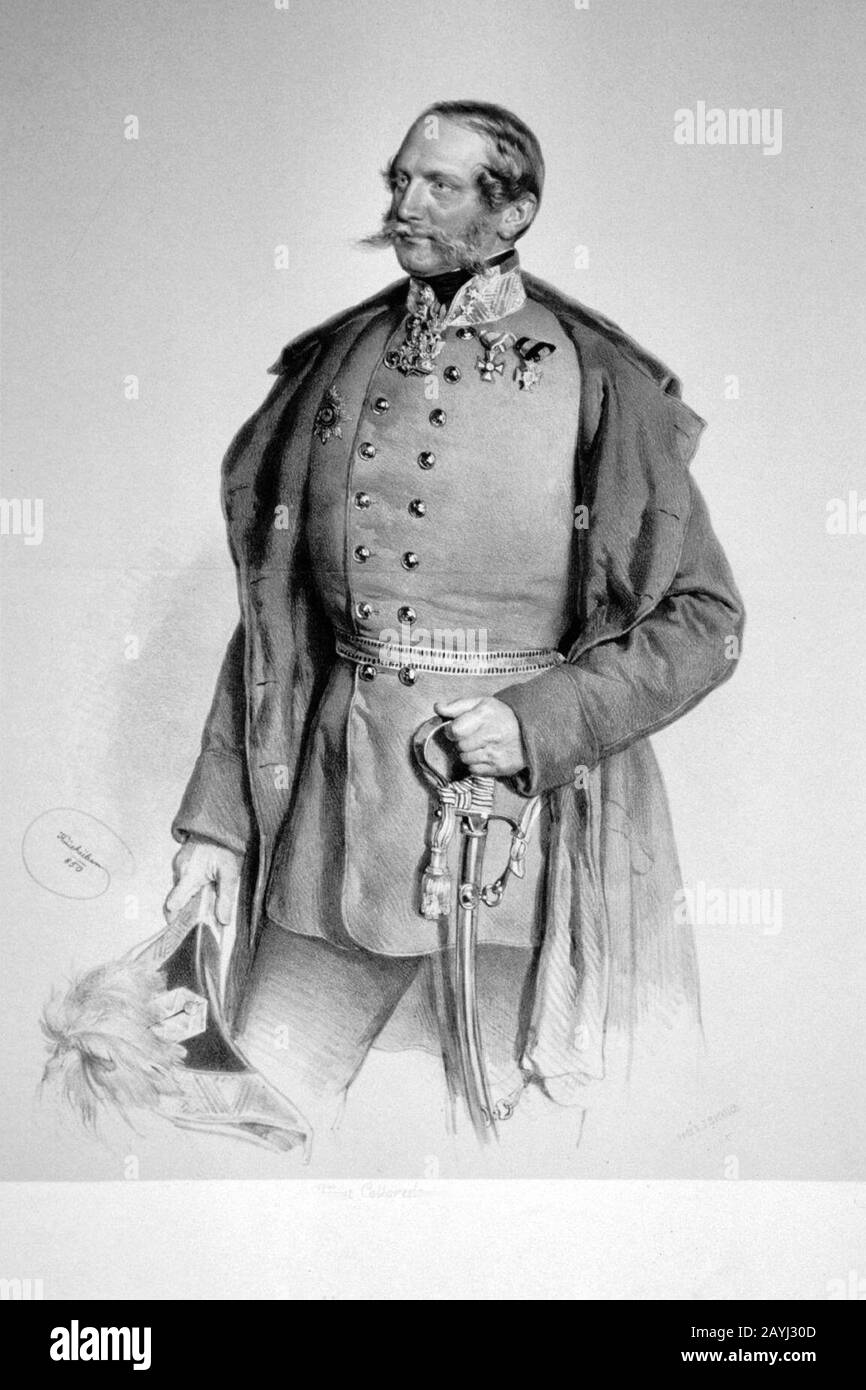 Franz de Paula Colloredo-Mansfeld Litho 4 Stock Photo - Alamy