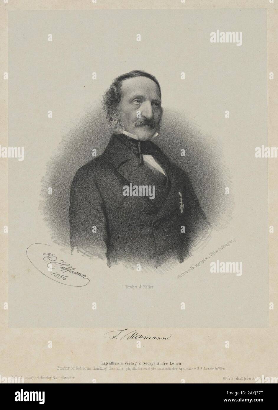 Franz Ernst Neumann by Rudolf Hoffmann 1856 Stock Photo - Alamy
