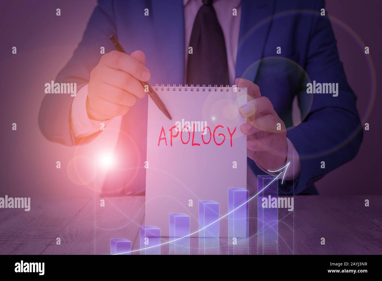 Conceptual hand writing showing Apology. Concept meaning a written or ...