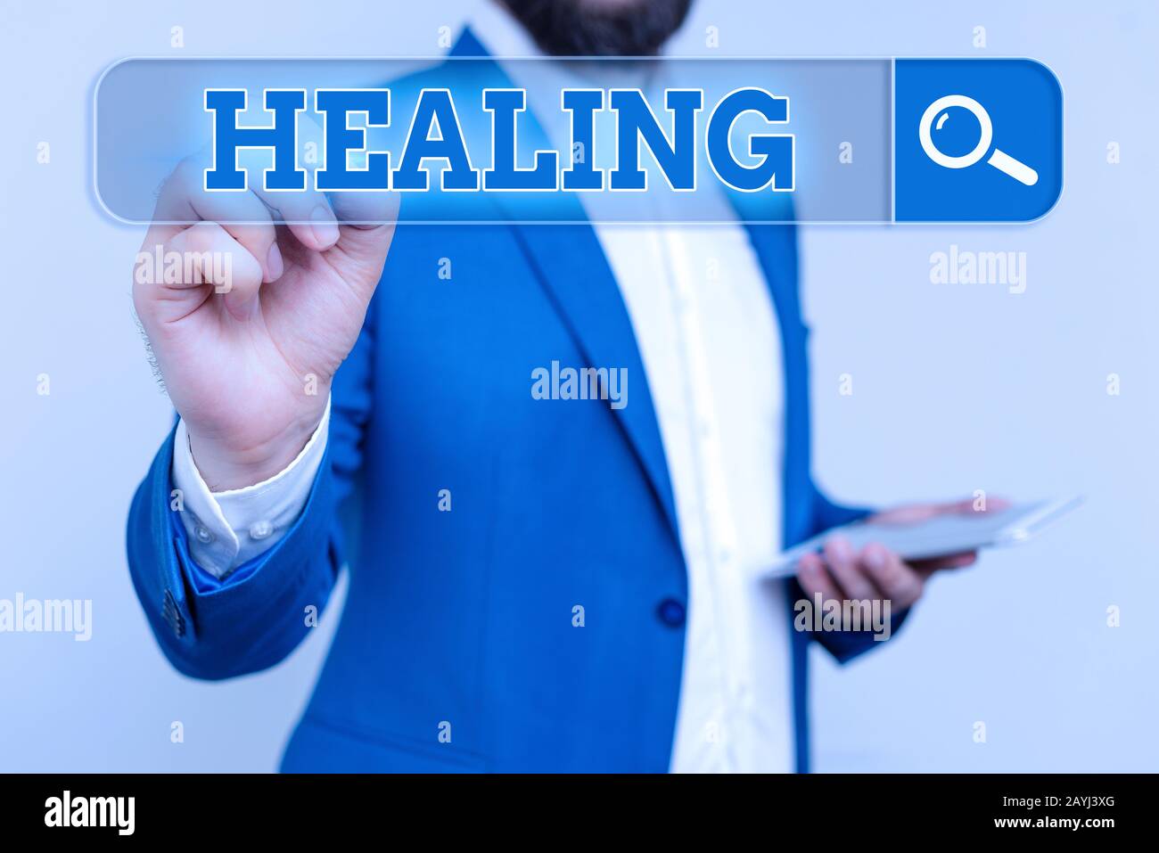 Conceptual hand writing showing Healing. Concept meaning process of ...