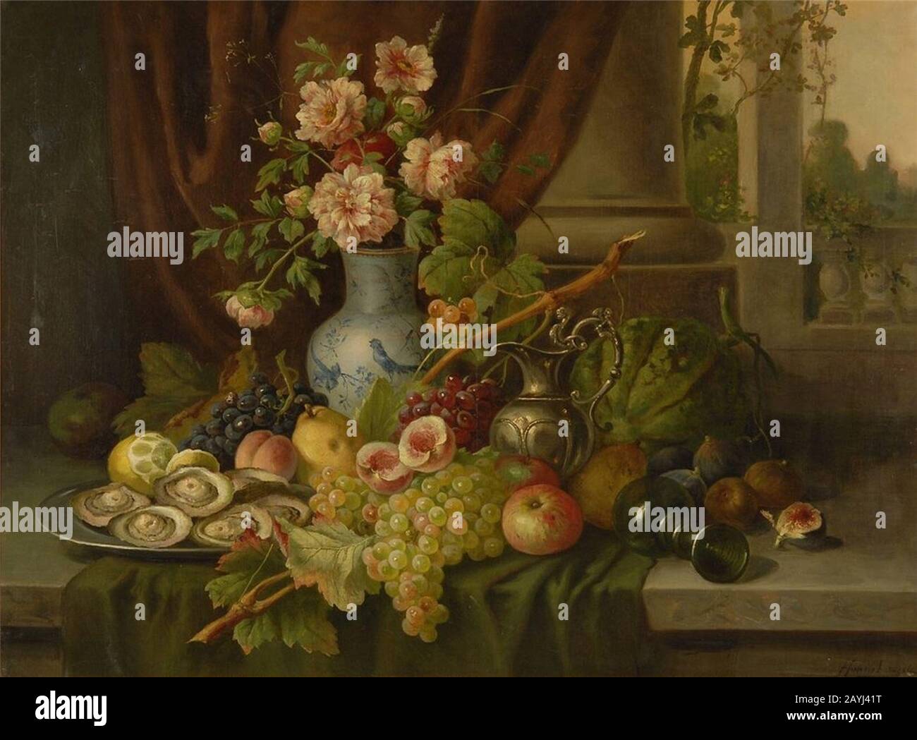 Franz Hohenberger - Opulent still life with flowers Stock Photo - Alamy