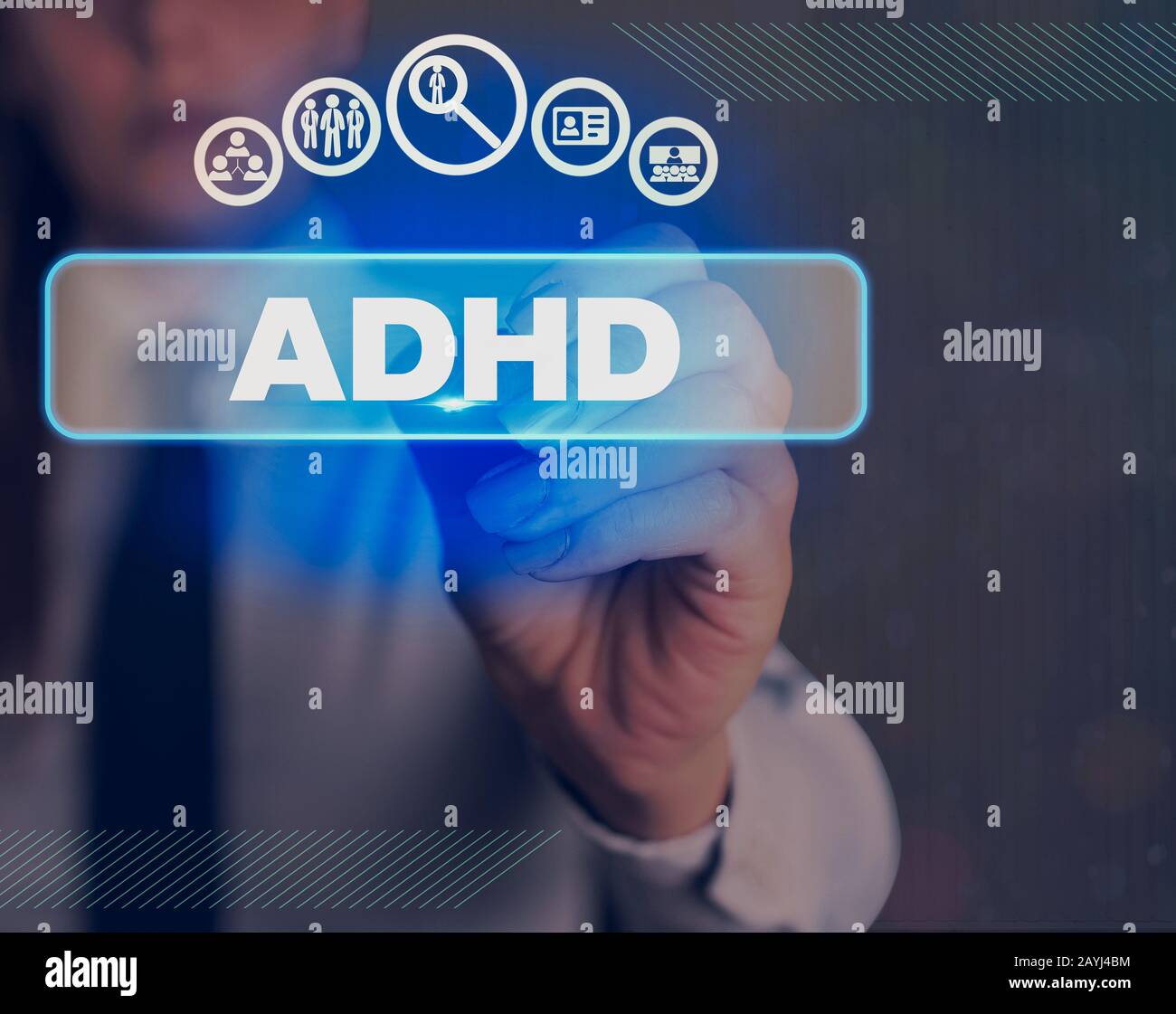 Word writing text Adhd. Business photo showcasing Mental health ...