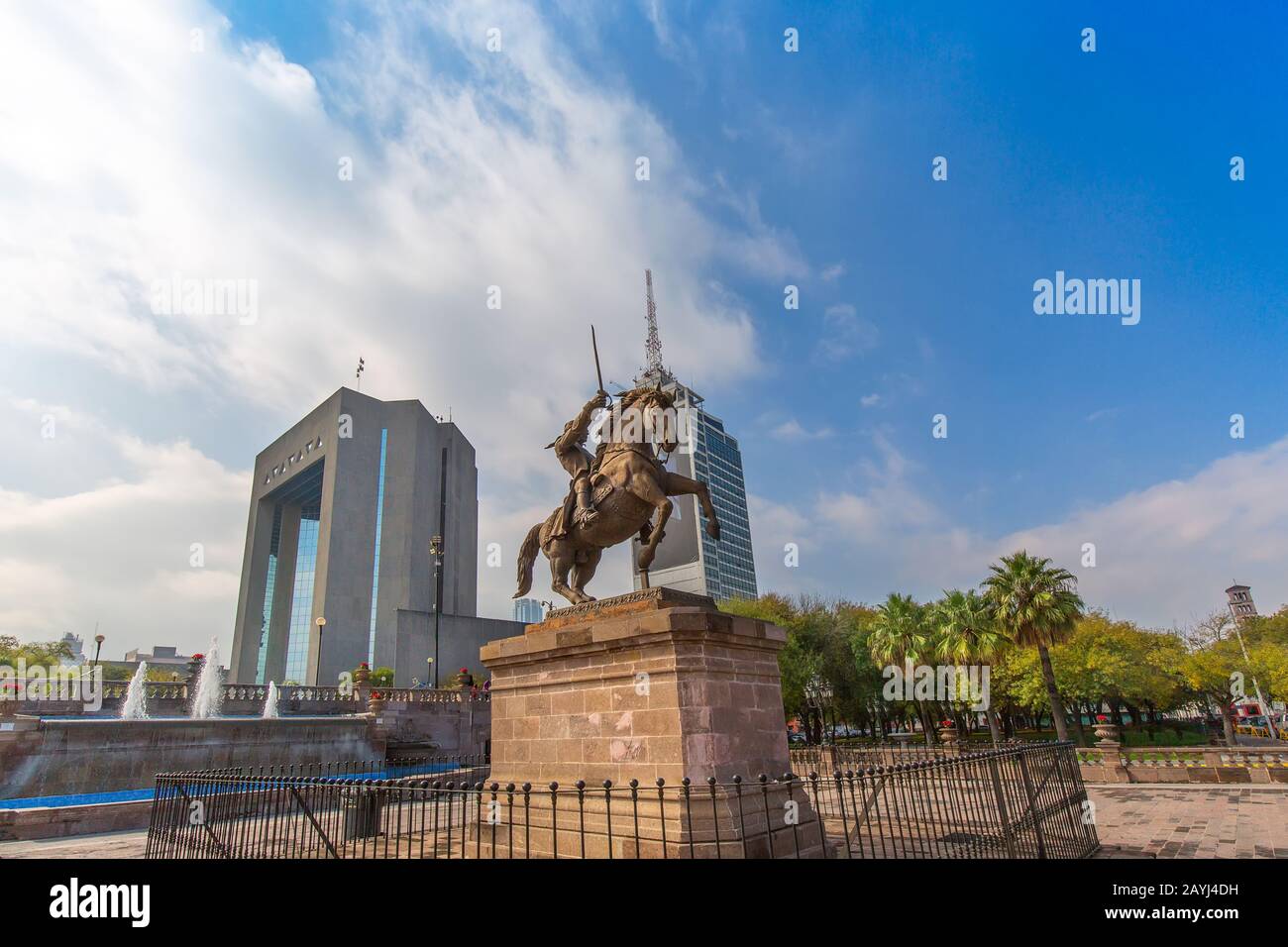 Monterrey, Mexico-11 JFebruary, 2020: Monterrey, Landmark Macroplaza ...