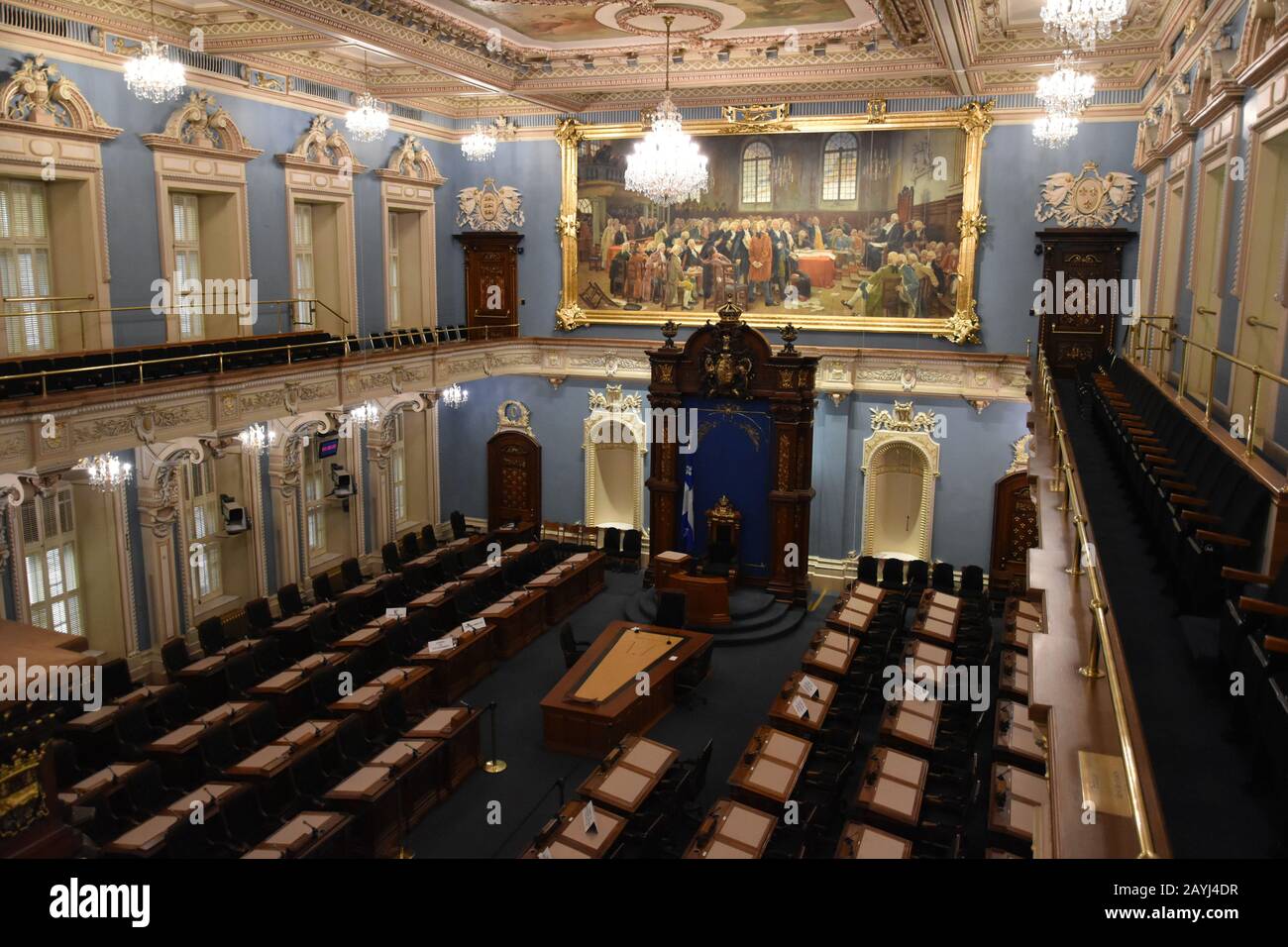 The interior of the Parliament of Quebec Stock Photo - Alamy
