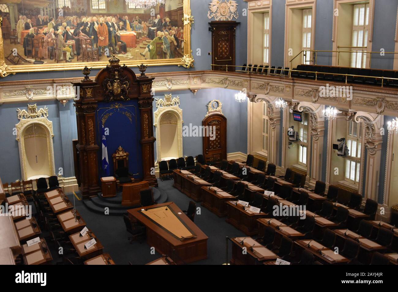 The interior of the Parliament of Quebec Stock Photo - Alamy