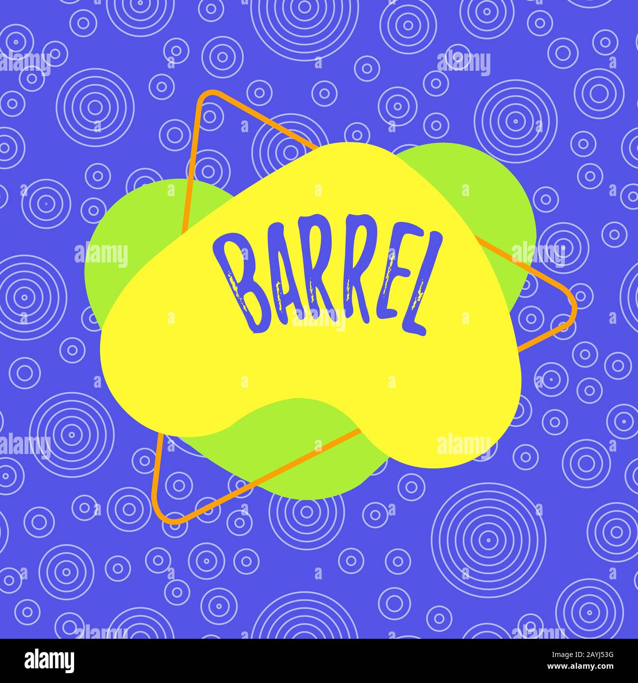 Handwriting text writing Barrel. Conceptual photo cylindrical container ...