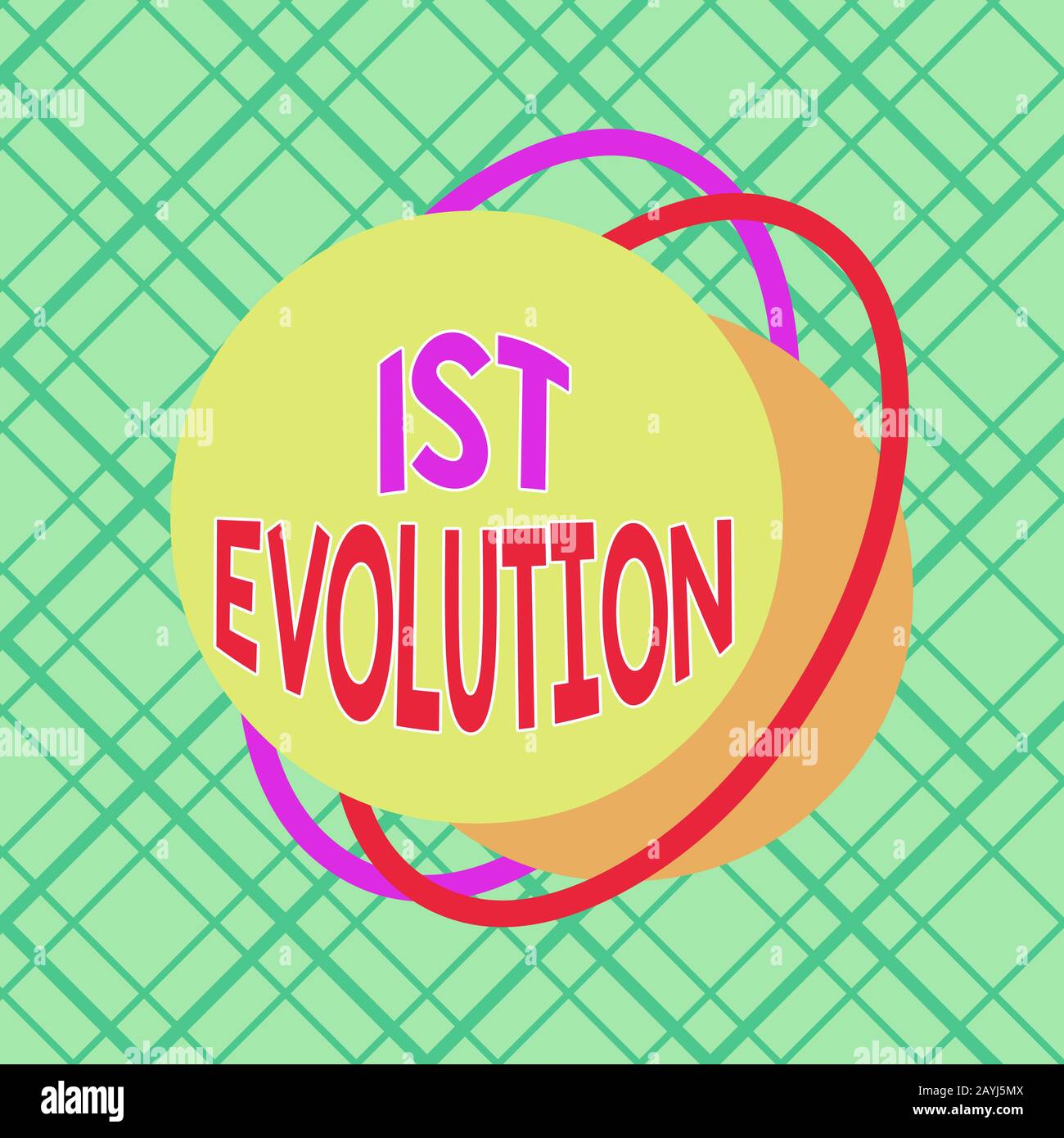 Conceptual hand writing showing 1St Evolution. Concept meaning Change ...