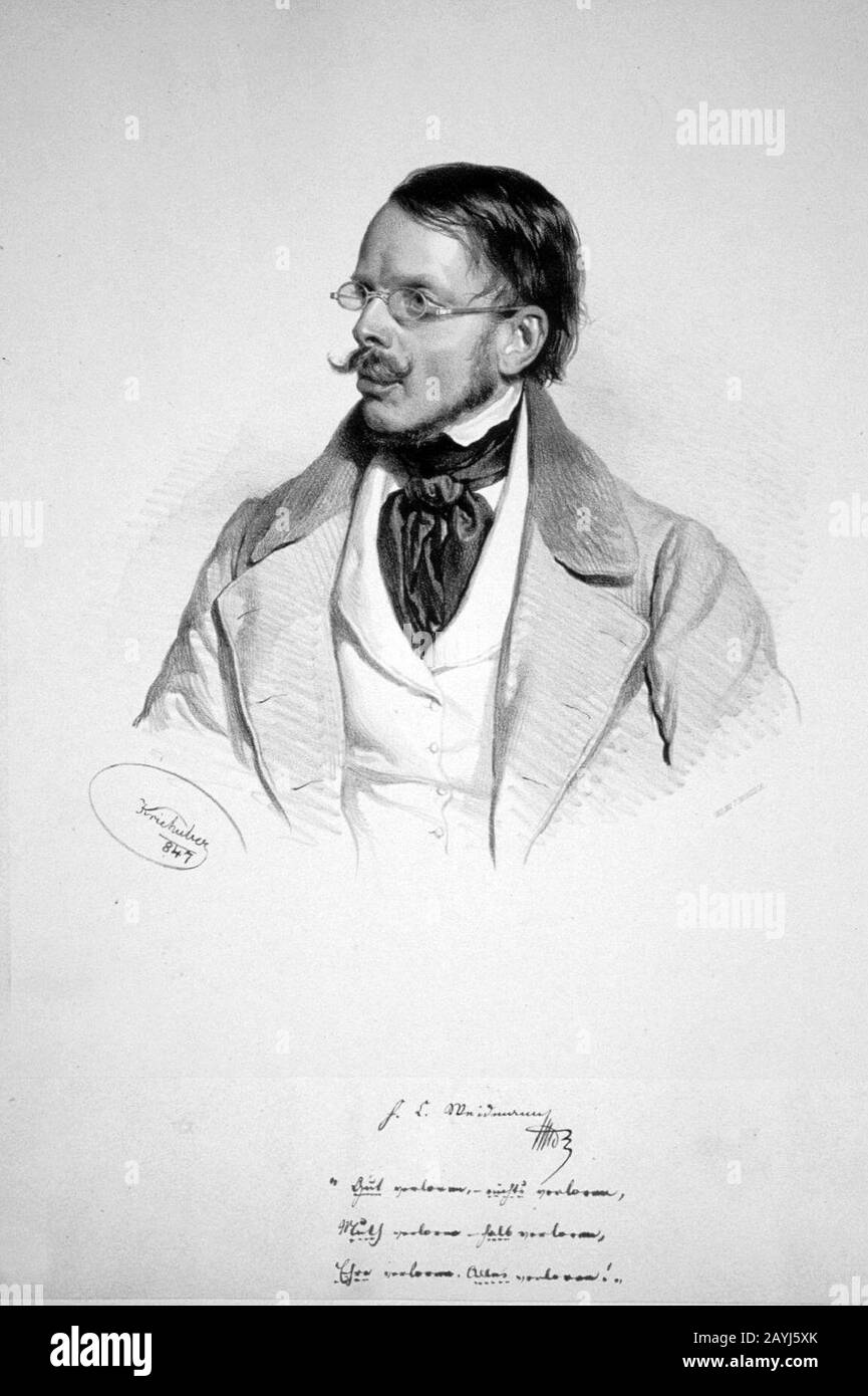 Franz Karl Weidmann Litho Stock Photo - Alamy
