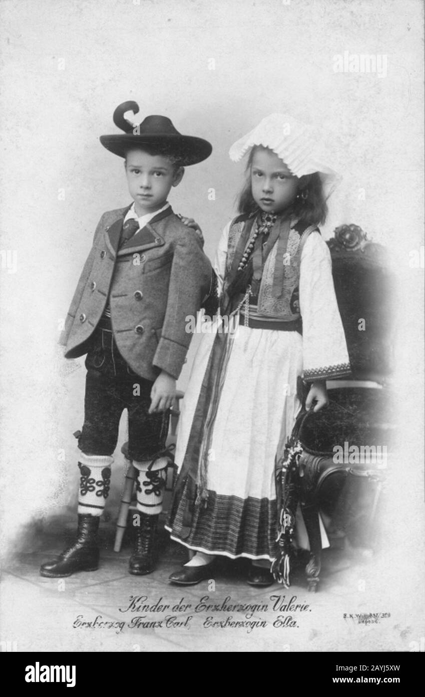 Franz Karl mit Elisabeth Franziska Stock Photo - Alamy
