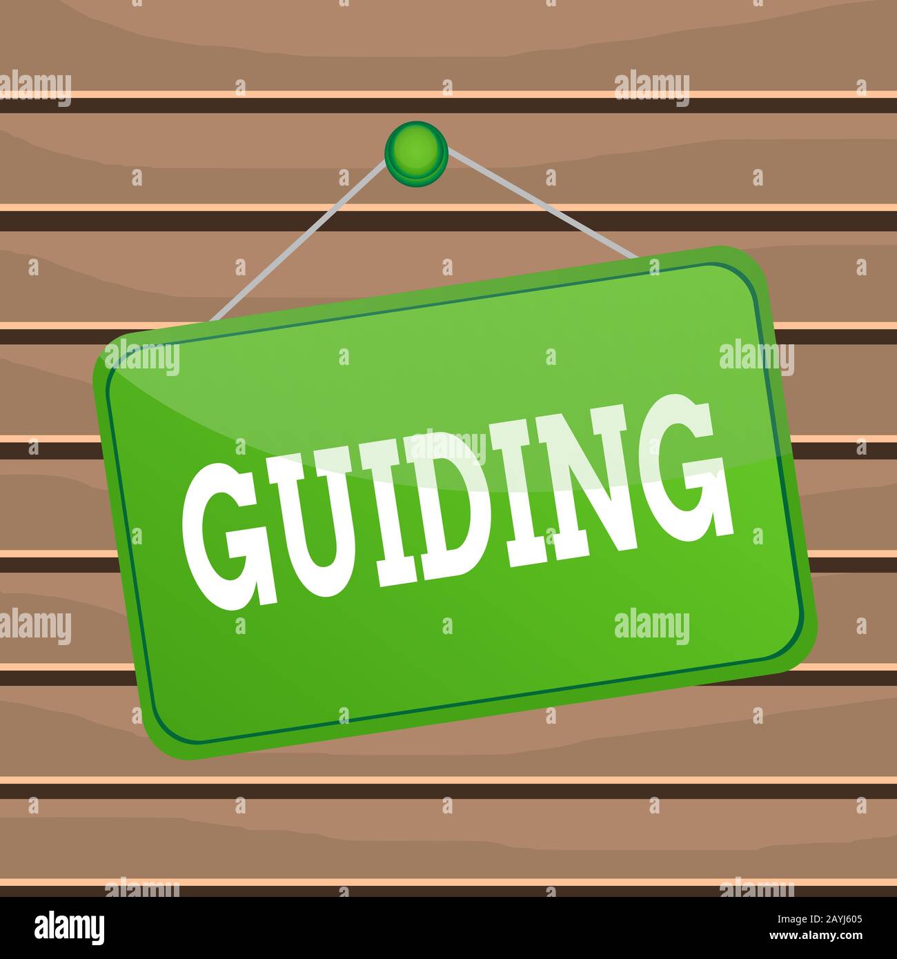 Conceptual hand writing showing Guiding. Concept meaning to show ...