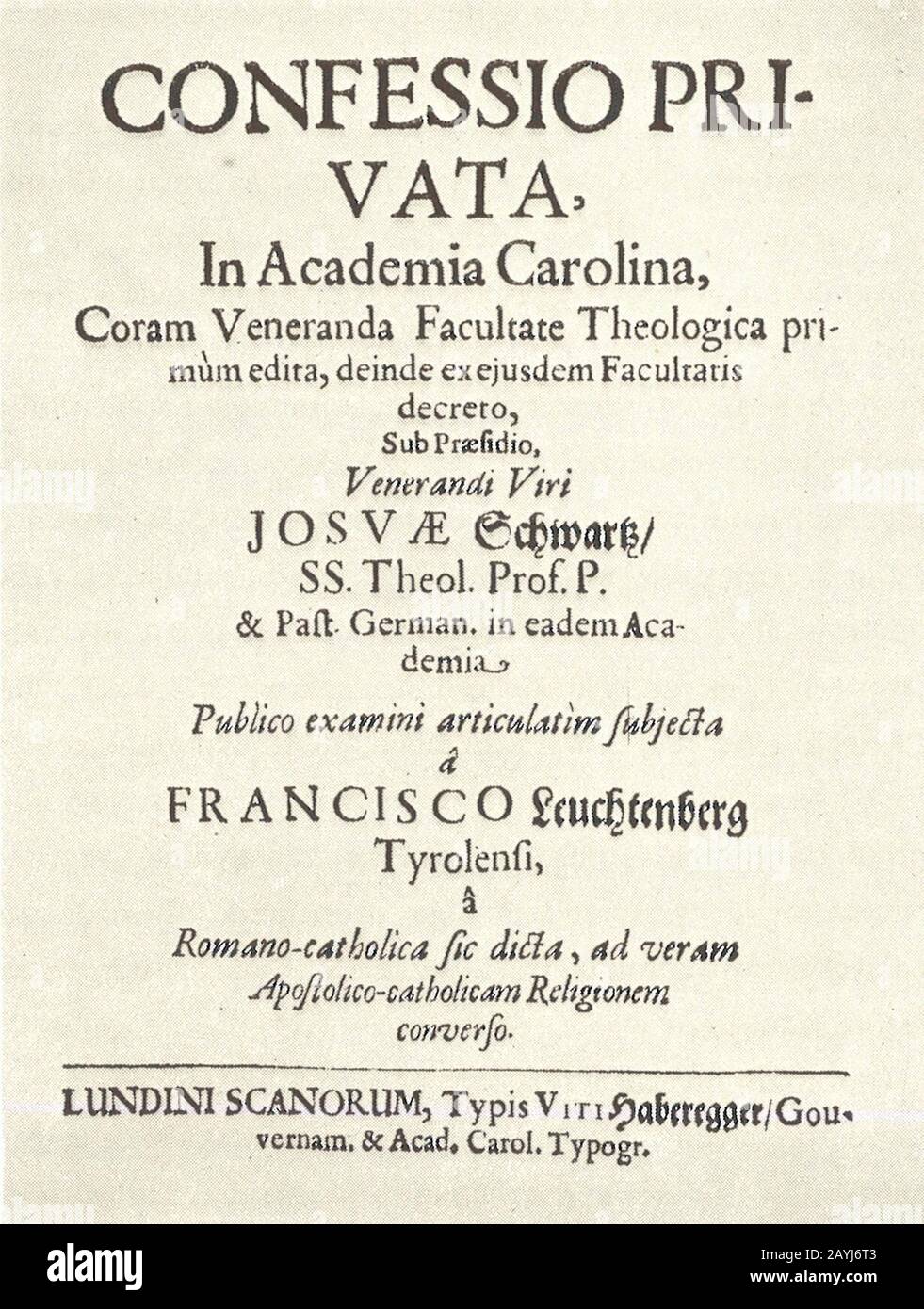 Confessio hi-res stock photography and images - Alamy