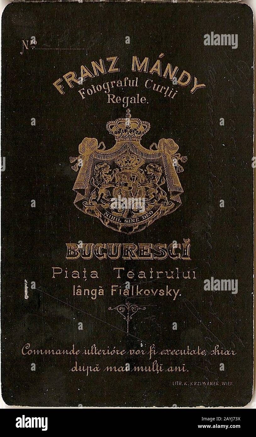 Franz Mandy - Carte de vizita03 Stock Photo - Alamy