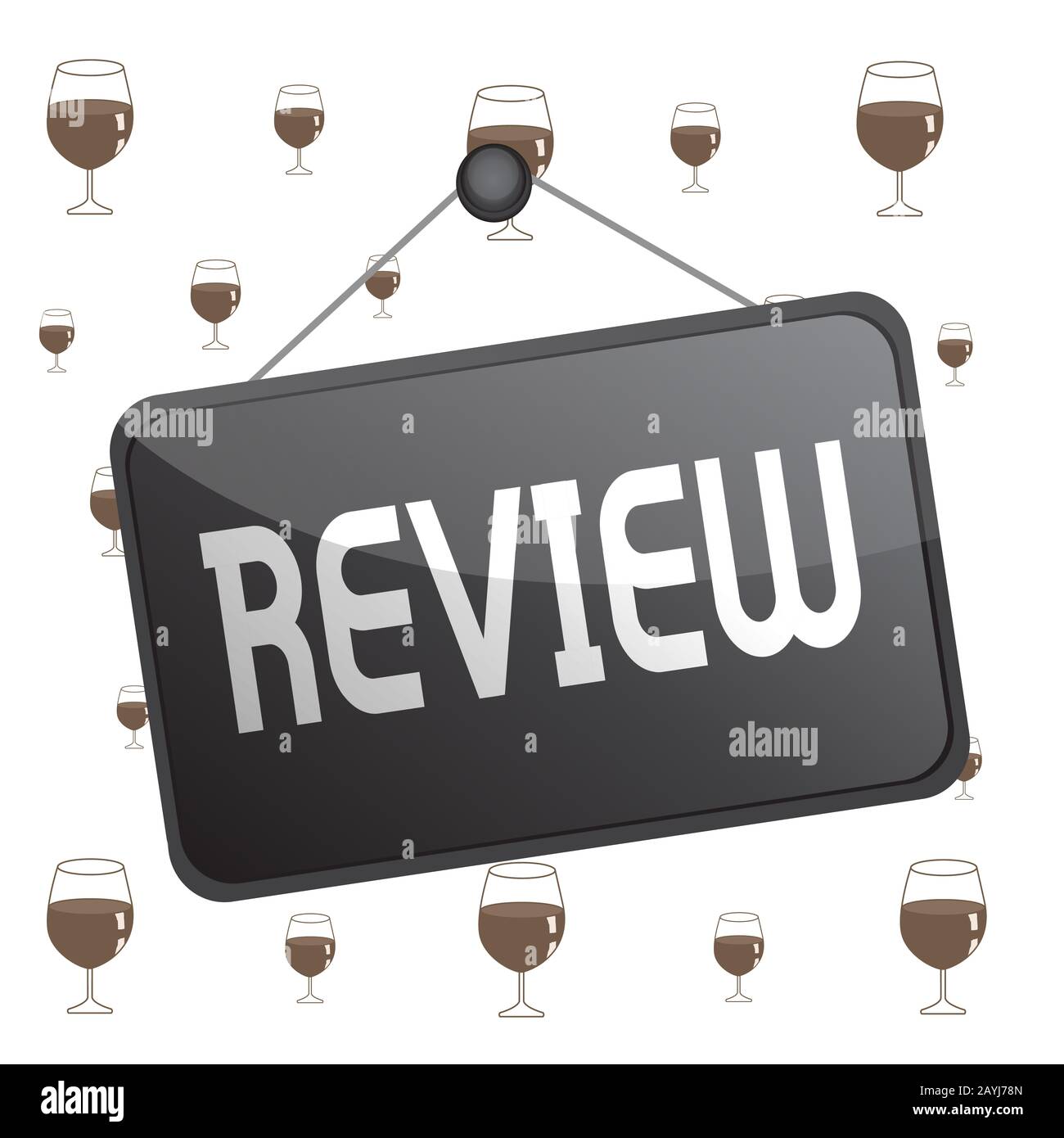 Text sign showing review Cut Out Stock Images & Pictures - Alamy