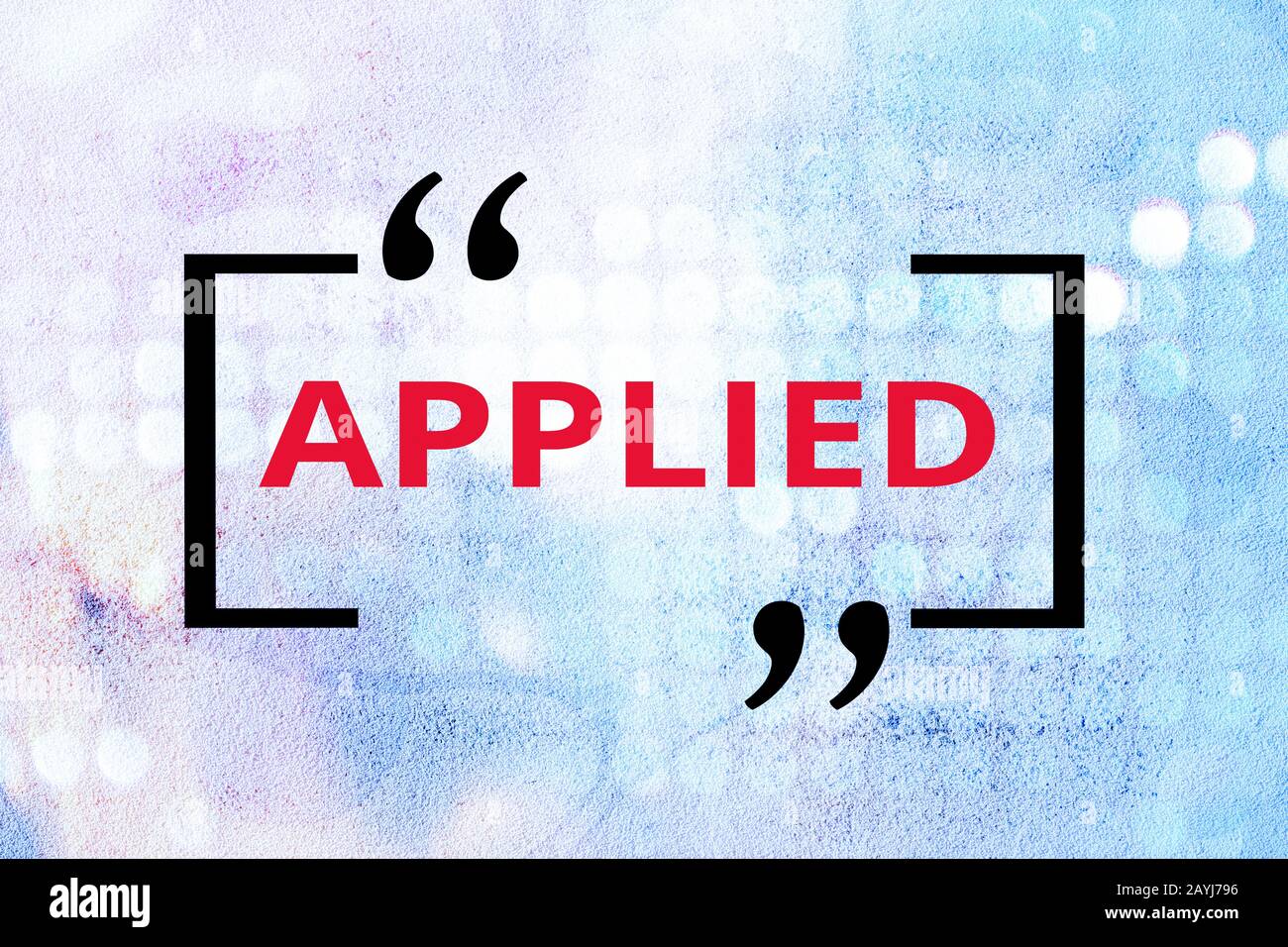 Conceptual hand writing showing Applied. Concept meaning put to ...