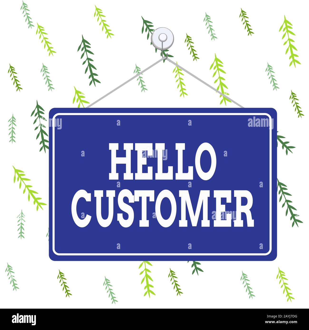 Handwriting text Hello Customer. Conceptual photo greeting used to ...