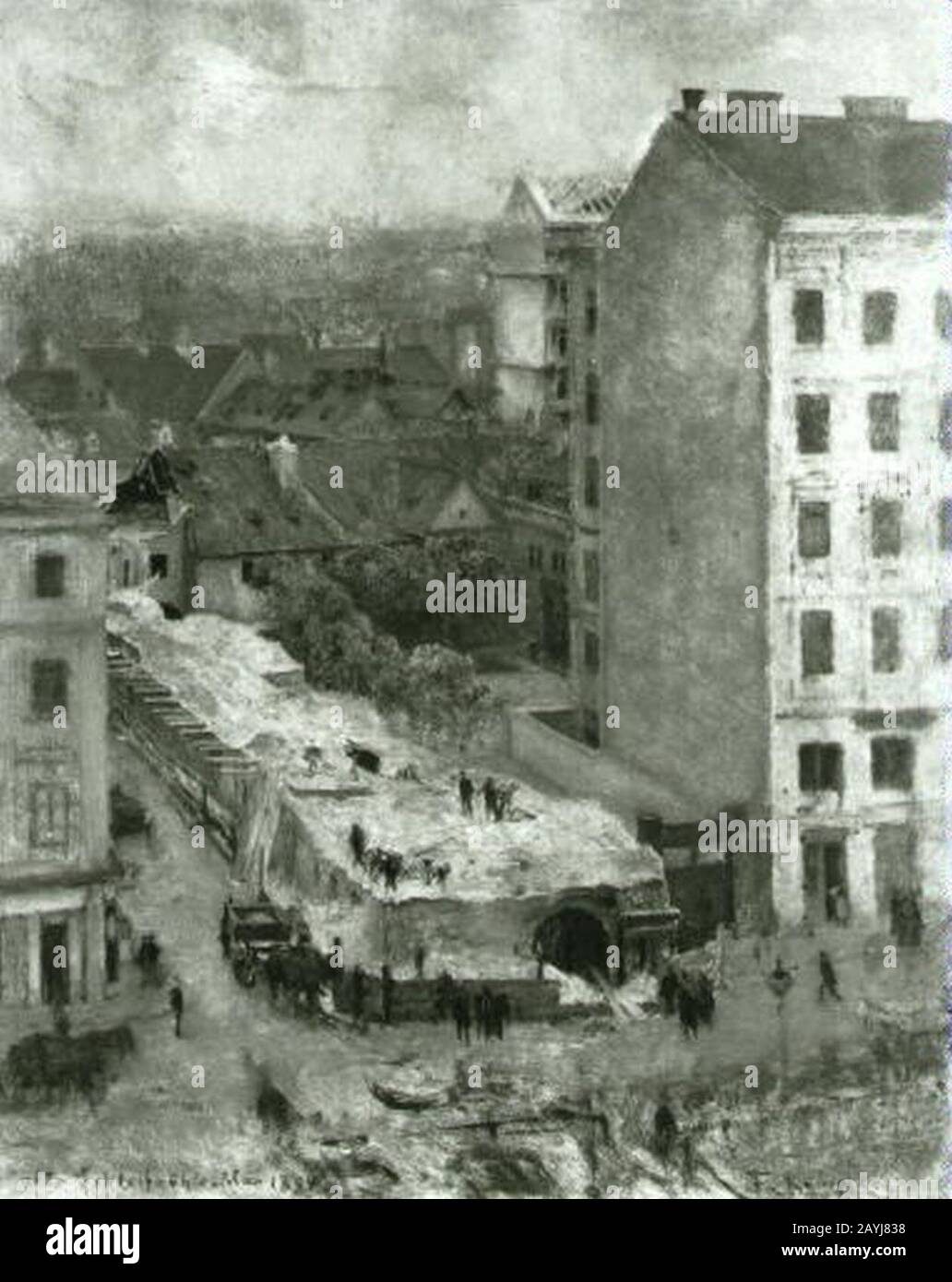 Franz Rumpler 1848-1922 - Bourani domu Stock Photo - Alamy