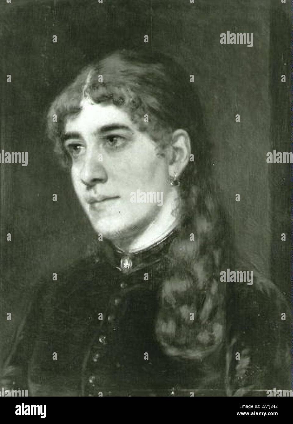 Franz Rumpler 1848-1922 - Hlava divky Stock Photo - Alamy