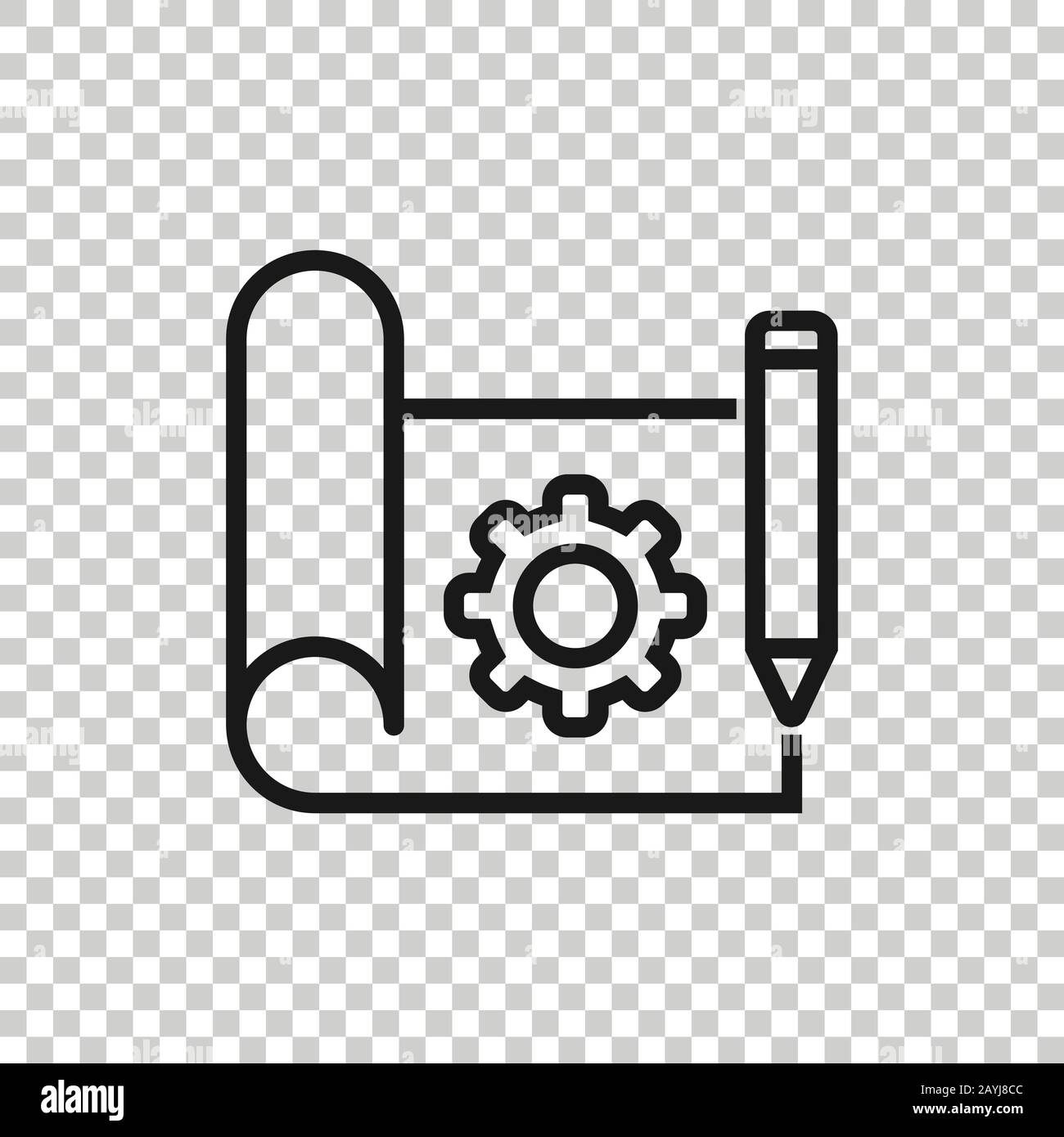 Prototype icon in flat style. Startup vector illustration on white ...