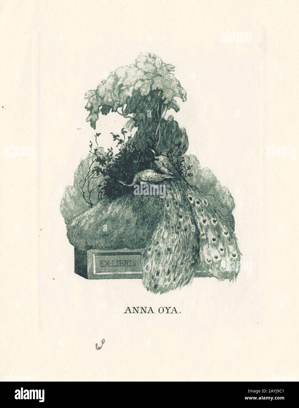 Franz von Bayros Ex libris Anna Oya Stock Photo - Alamy
