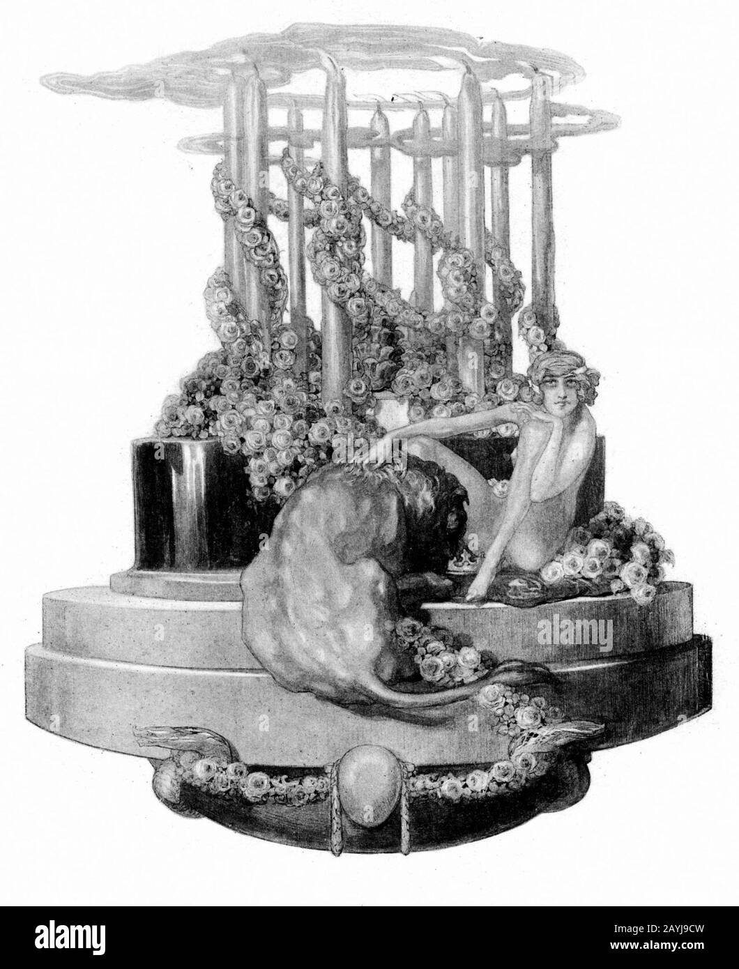 Franz von Bayros Ex libris allgemein 04 Stock Photo - Alamy