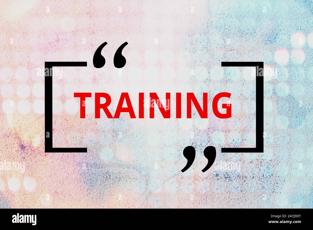 Conceptual hand writing showing Training. Concept meaning action of ...