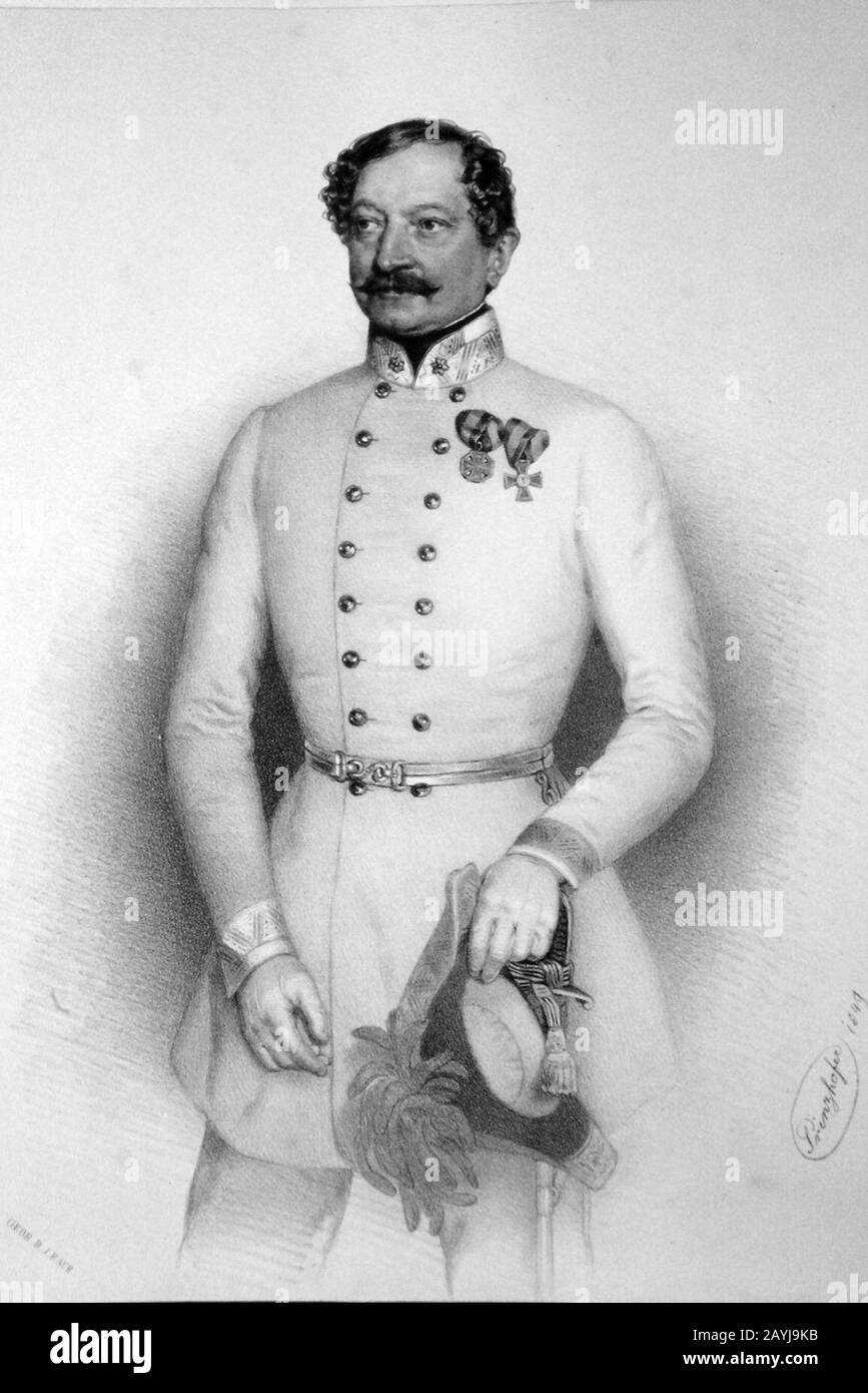 Franz von Dubsky Litho Stock Photo - Alamy