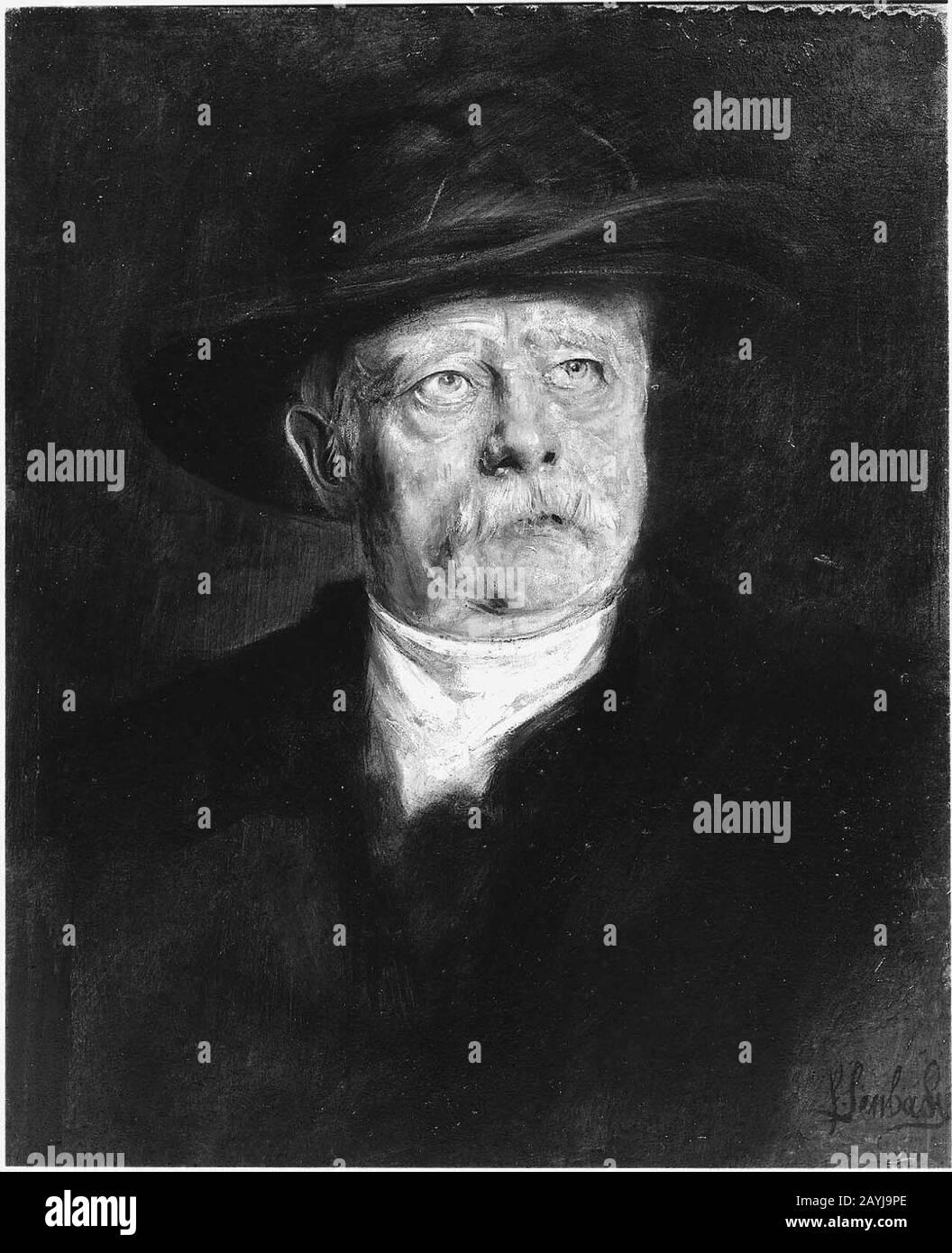 Franz von Lenbach - Otto Bismarck Stock Photo - Alamy