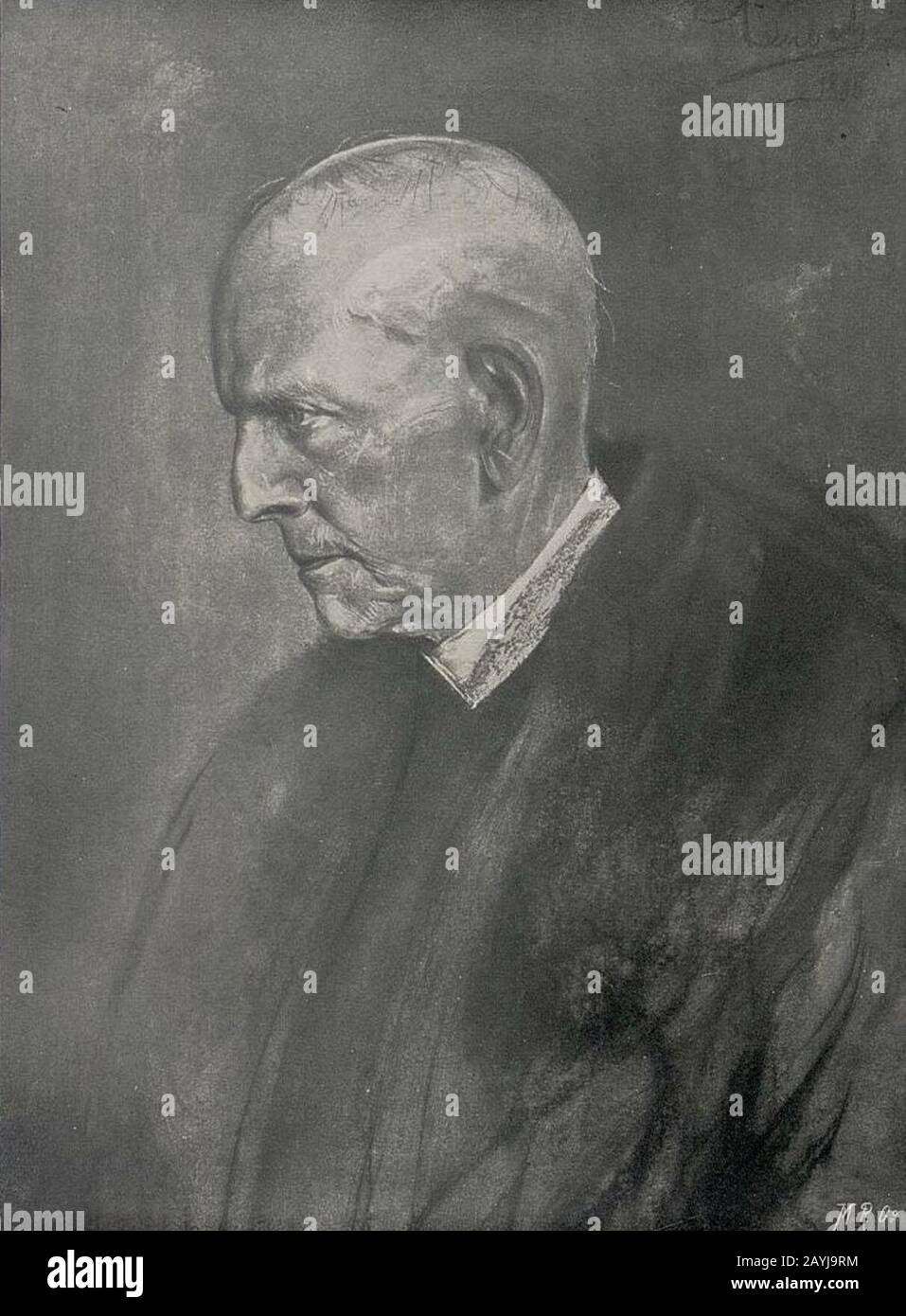 Franz von Lenbach - Graf von Moltke, 1888 Stock Photo - Alamy