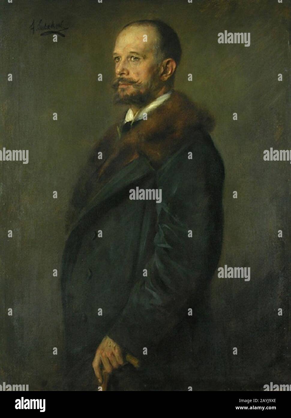 Franz von Lenbach Portrait C Schmidt Stock Photo - Alamy