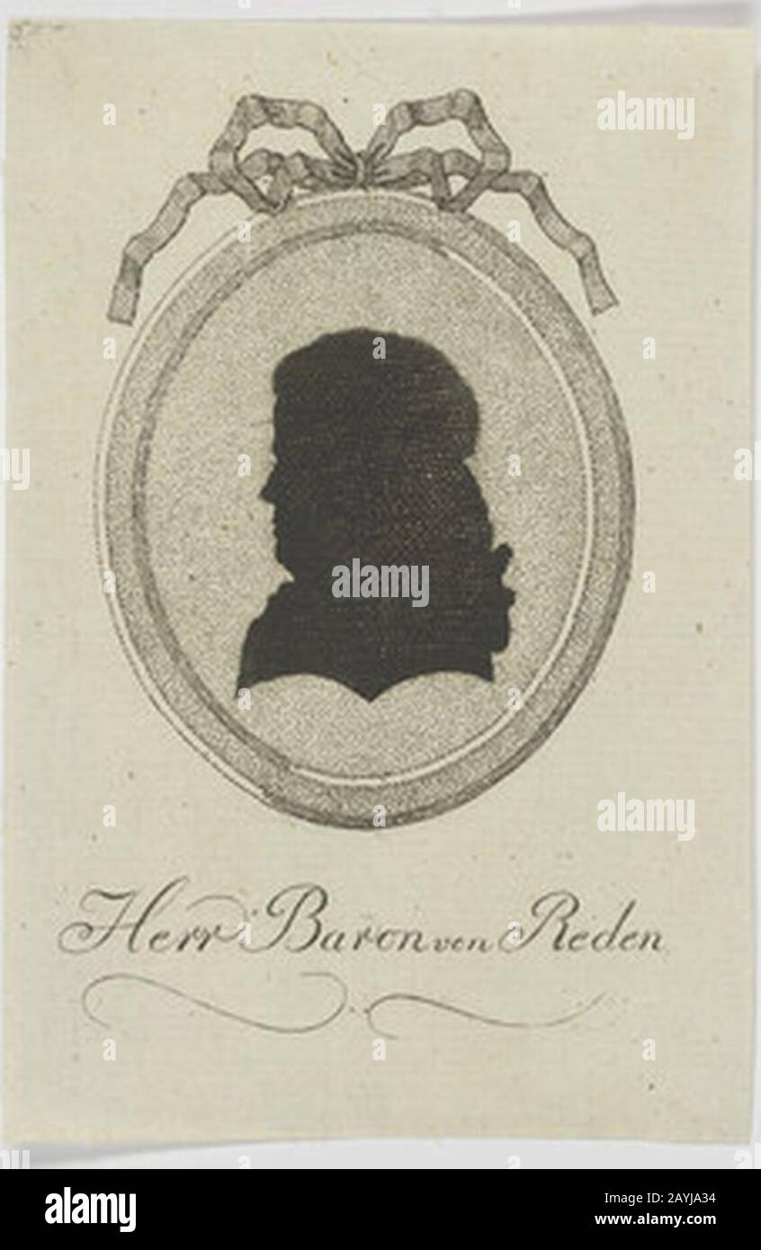 Franz von Reden Schattenriss Stock Photo - Alamy
