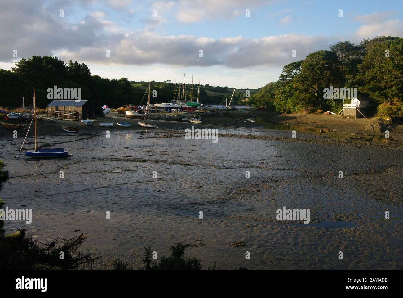 St Just In Roseland, Cornwall, UK Stock Photo - Alamy