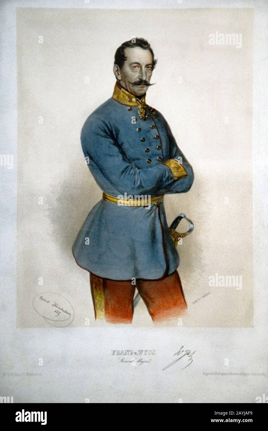 Franz von Wyss Litho Stock Photo - Alamy