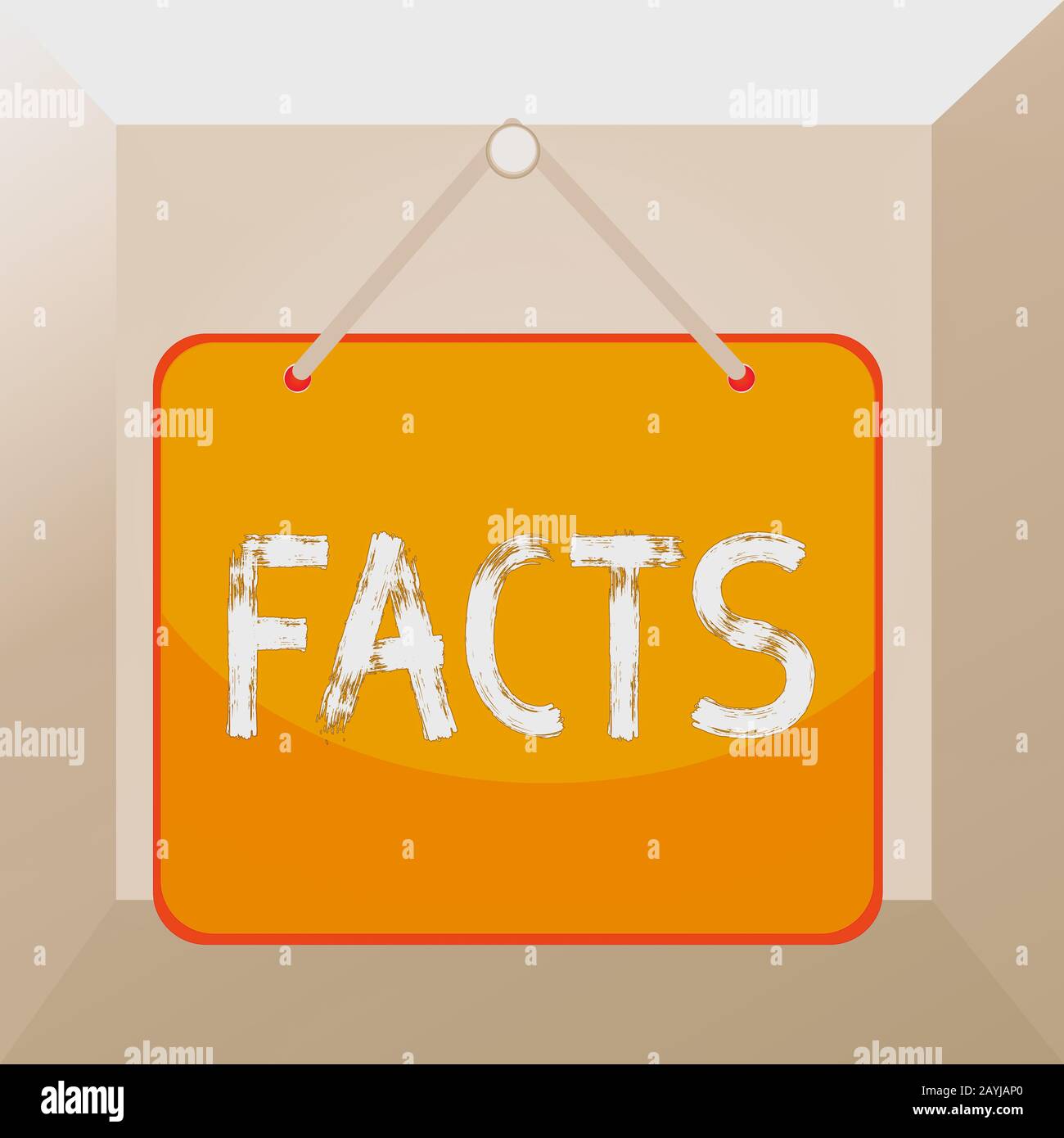Conceptual hand writing showing Facts. Concept meaning information used ...