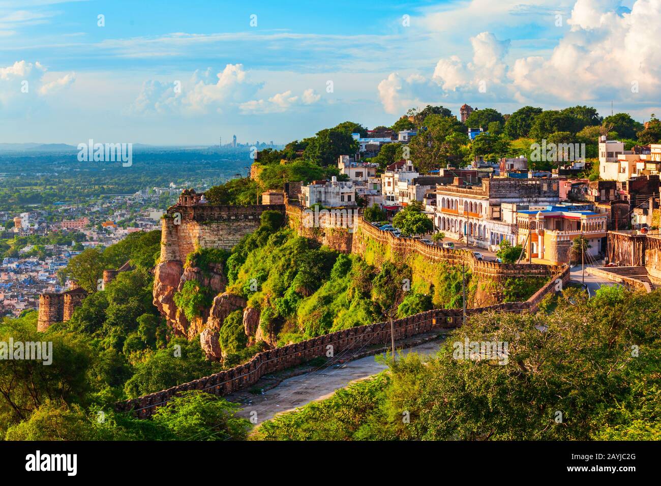 Chittor Fort in Chittorgarh city, Rajasthan state of India Stock Photo ...