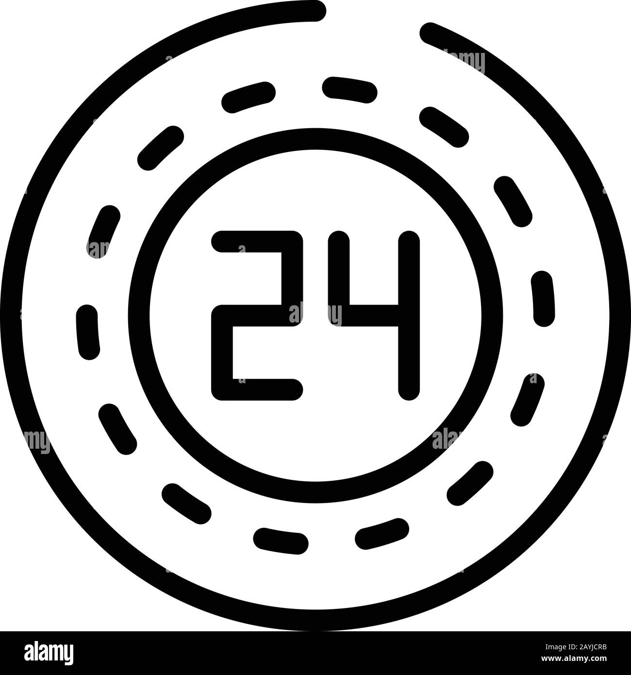 Talk service center icon. Outline talk service center vector icon for ...